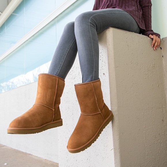 UGG | Shoes | Ugg Classic Short Ii Boot Shearling Sheepskin Chestnut ...